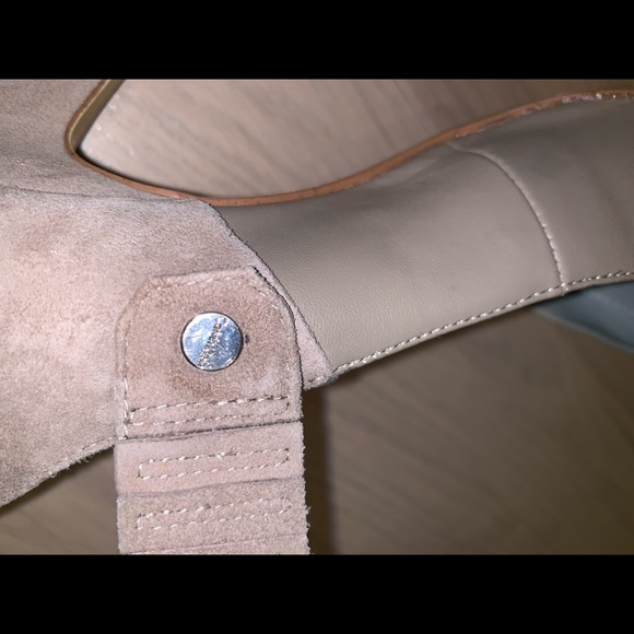 Calvin Klein | Shoes | Pointy Greige Suede And Leather Calvin Klein ...